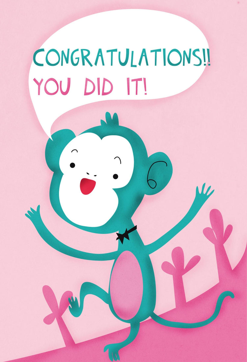 Congratulations Monkey – Crafty Camel